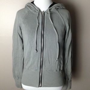 A/X Armani Exchange | Tops | Ax Armani Exchange Grey Black Zip Up ...